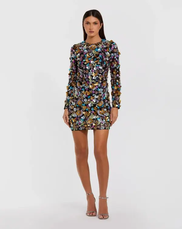 Mac Duggal Embellished Mini Dress