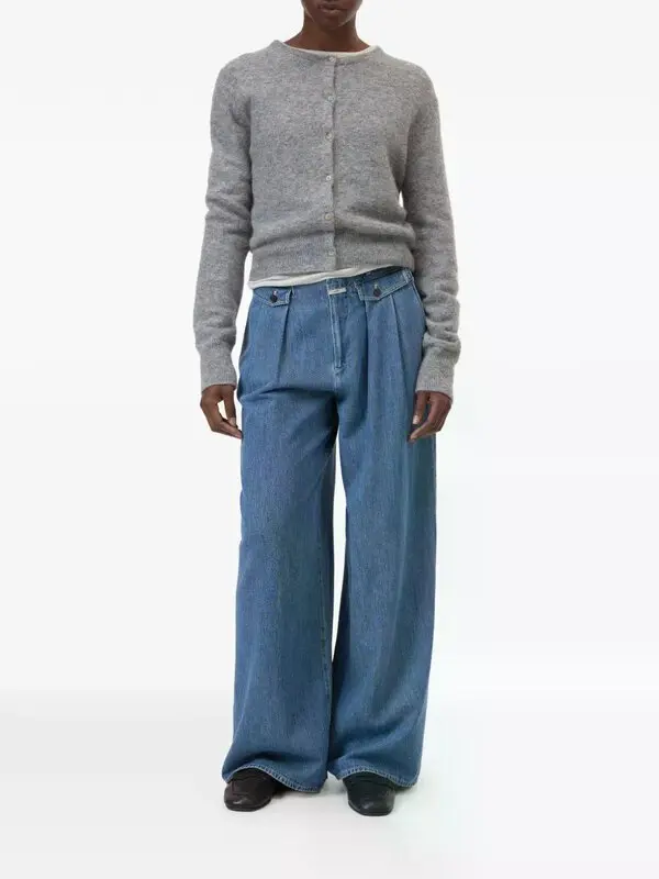 Closed Crew-neck Cardigan - Grey