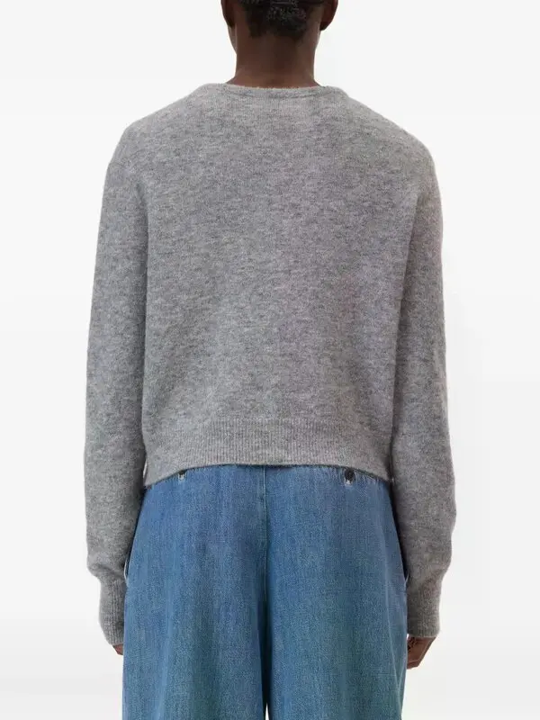 Closed Crew-neck Cardigan - Grey