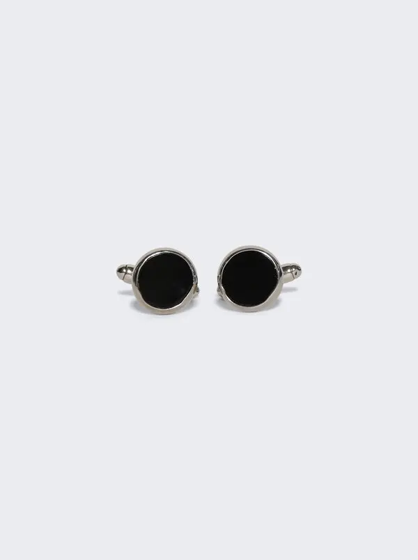 Dries Van Noten Stone Cuff Links - Black