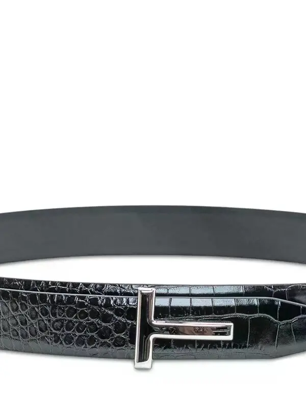 TOM FORD Crocodile-effect Belt