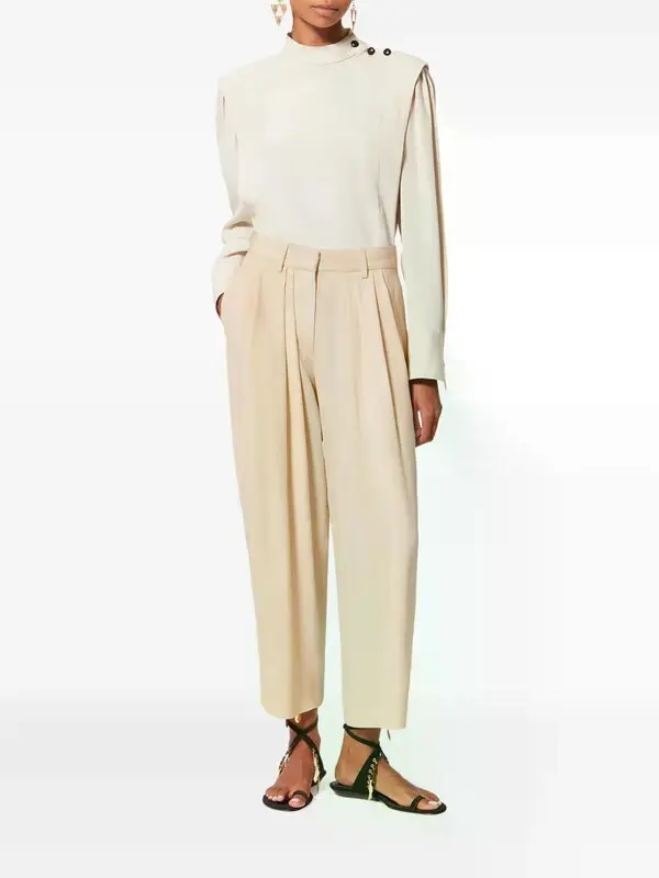 Isabel Marant Étoile Janice Pleated Trousers - Neutrals