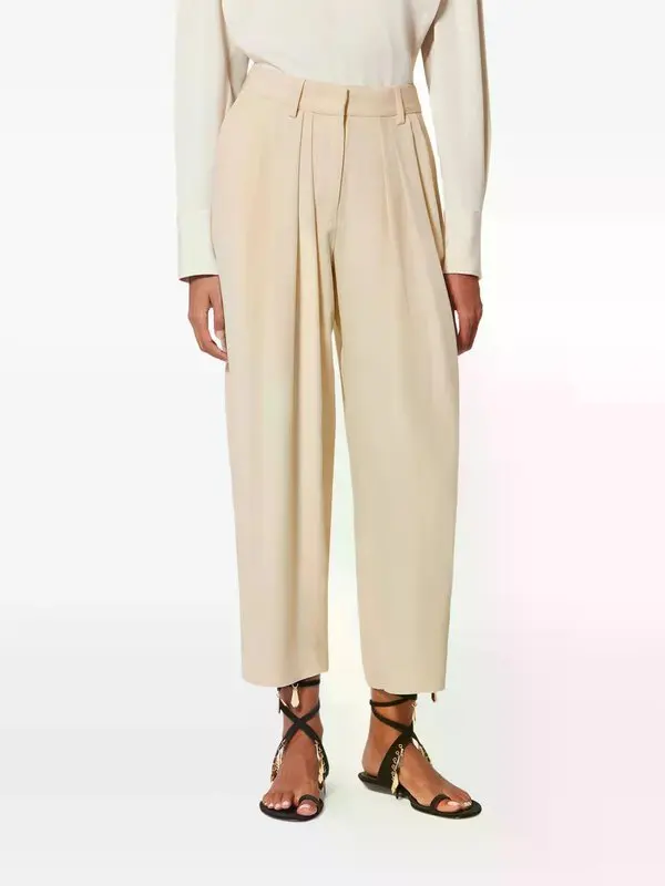 Isabel Marant Étoile Janice Pleated Trousers - Neutrals