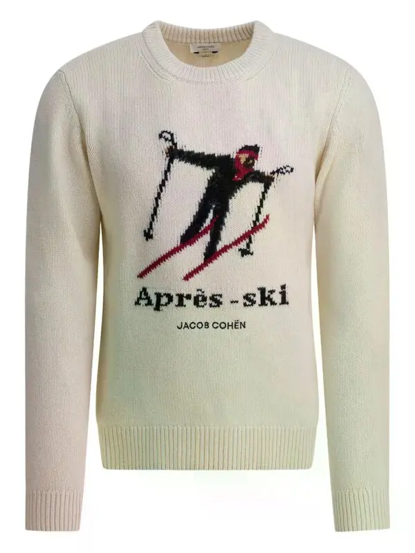 Jacob Cohen Intarsia-knit Sweater - Neutrals