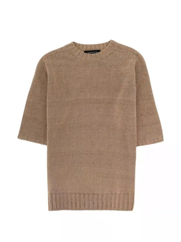 Fabiana Filippi Short-sleeve Top - Neutrals