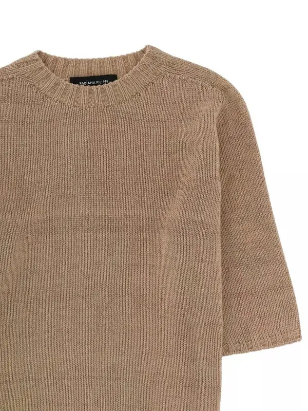 Fabiana Filippi Short-sleeve Top - Neutrals