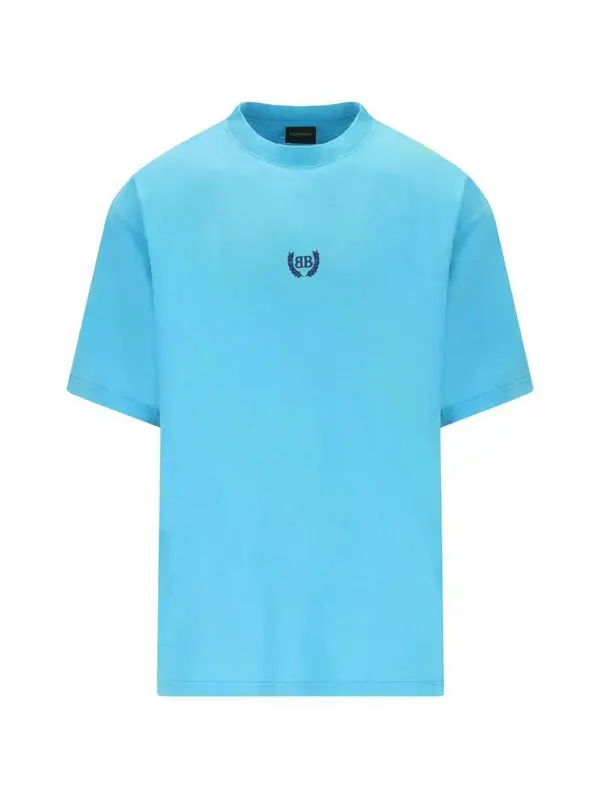 Balenciaga Embroidered T-shirt - Blue