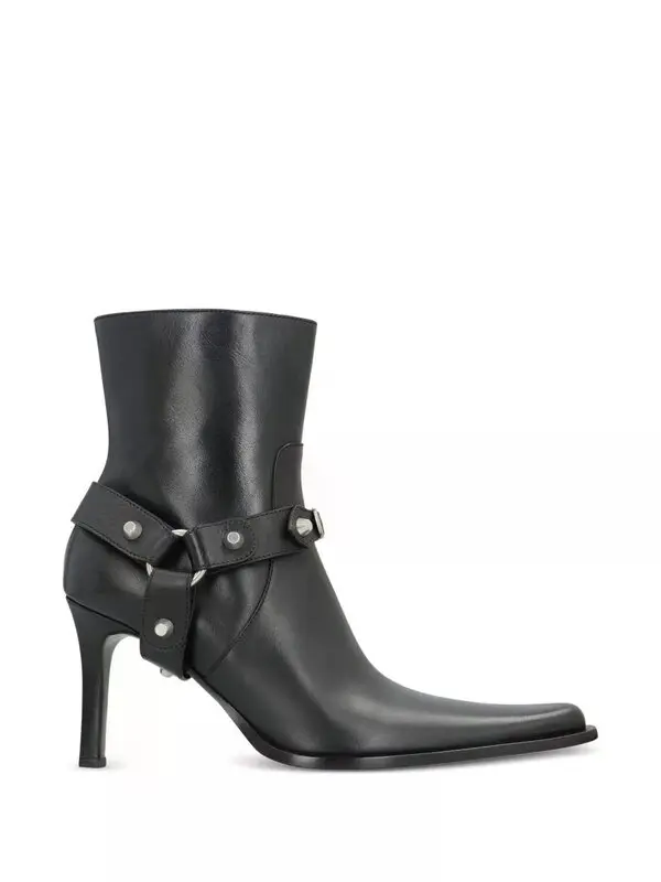 Balenciaga Pointed-toe Boots With Studded Strap