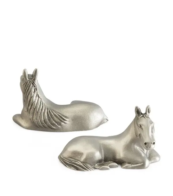 ROYAL SELANGOR Pewter Horse Chopstick Rests