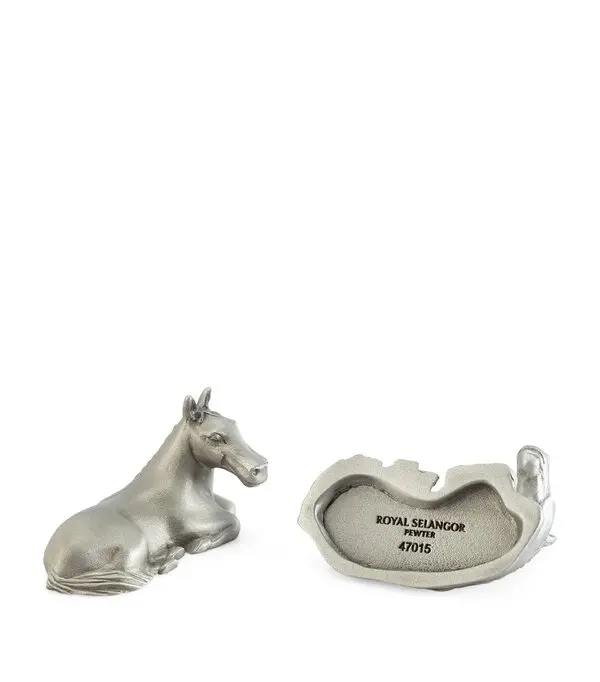 ROYAL SELANGOR Pewter Horse Chopstick Rests
