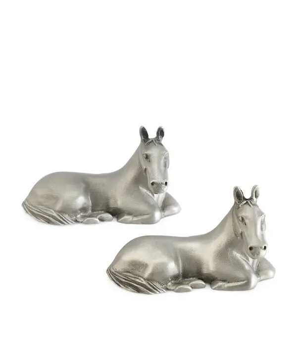 ROYAL SELANGOR Pewter Horse Chopstick Rests
