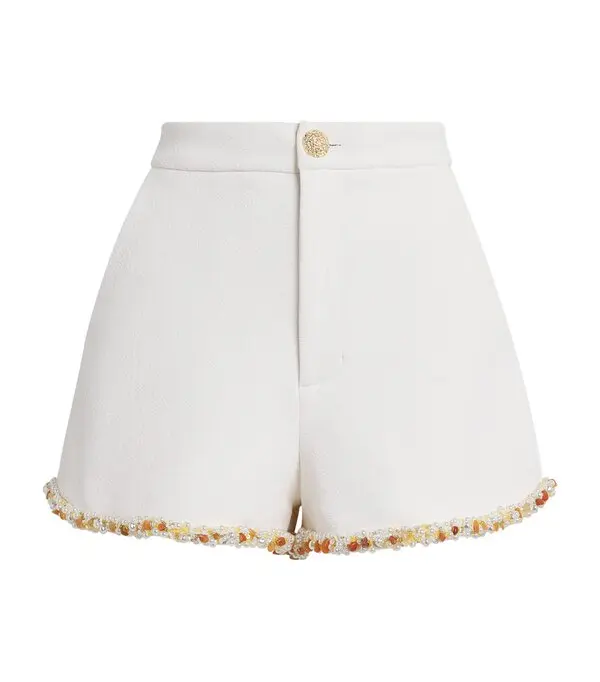 PatBO Embroidered Tailored Shorts