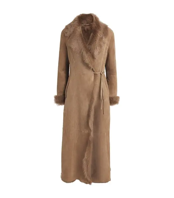 Nour Hammour Toscana Shearling Joni Overcoat