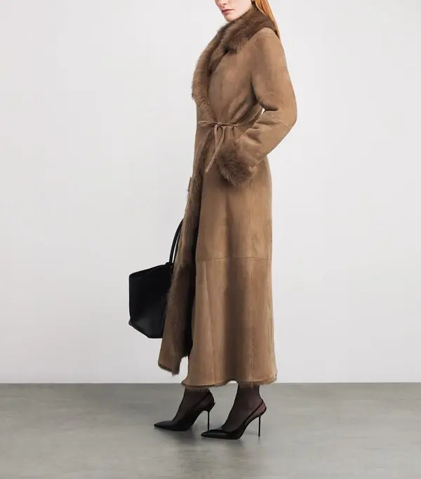 Nour Hammour Toscana Shearling Joni Overcoat
