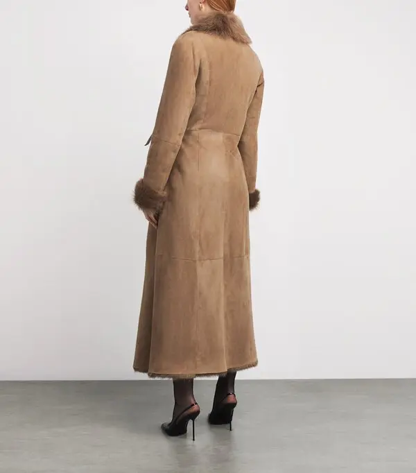 Nour Hammour Toscana Shearling Joni Overcoat