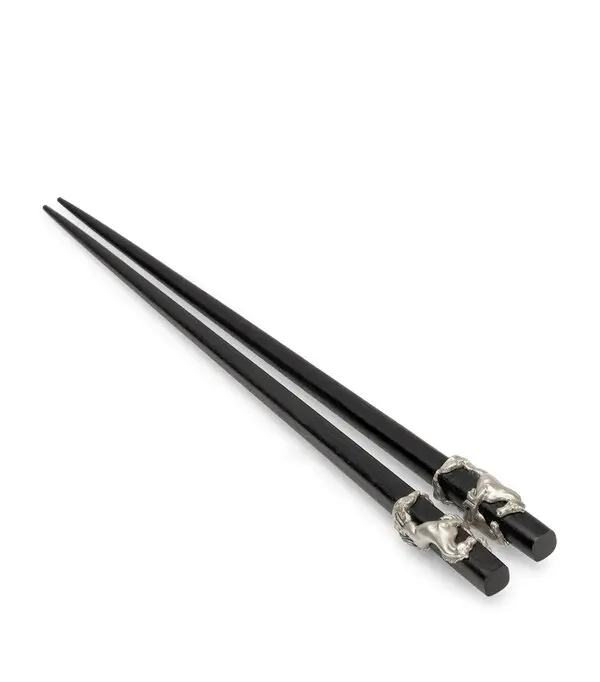 ROYAL SELANGOR Pewter Horse Chopsticks And Rest Set