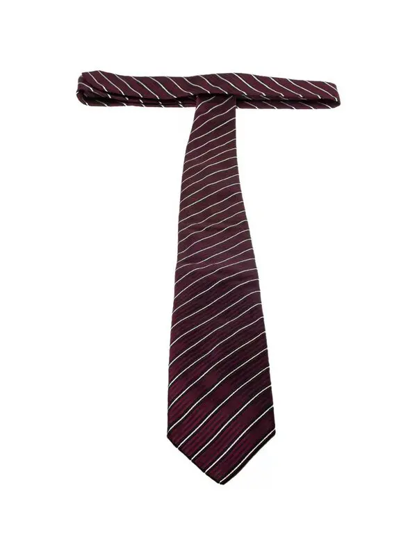 BOSS Striped Silk Neck Tie - Red