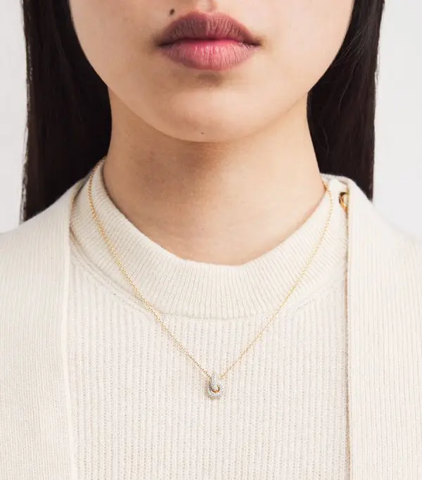 ENGELBERT Legacy Knot Diamond Necklace - Gold