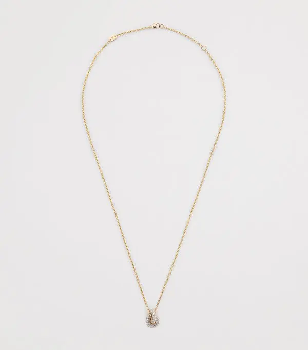 ENGELBERT Legacy Knot Diamond Necklace - Gold