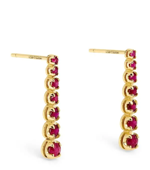 JENNIFER MEYER Edith Drop Earrings - Gold