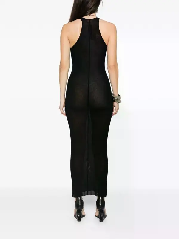 Rick Owens Racerback Midi Dress - Black