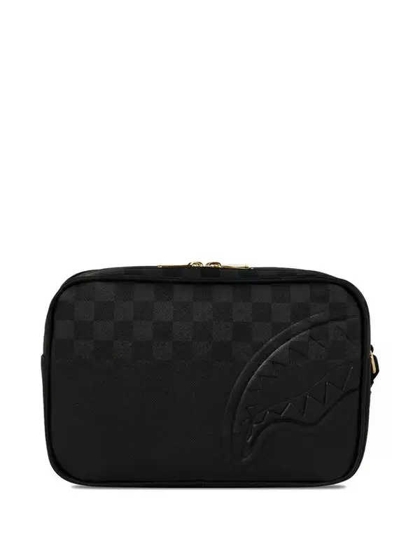 SPRAYGROUND Spritz Checkered Embossed Wash Bag