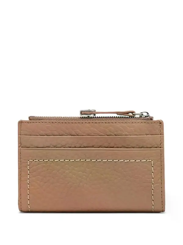 GIANNI CHIARINI Grained Zip Leather Wallet