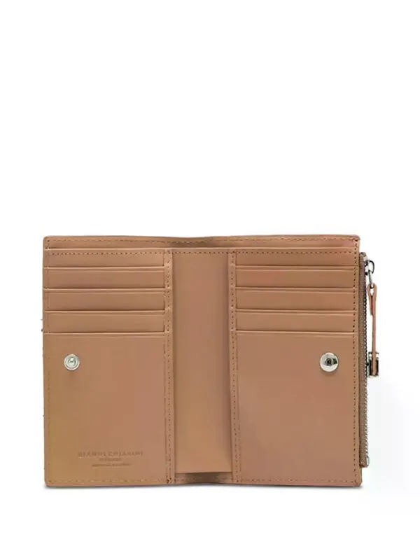 GIANNI CHIARINI Grained Zip Leather Wallet
