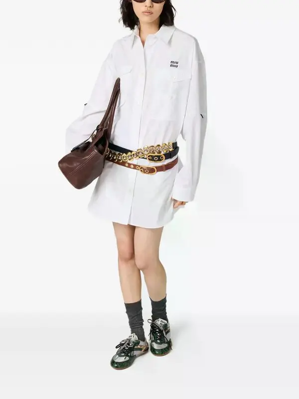 Miu Miu Logo-embroidered Shirt