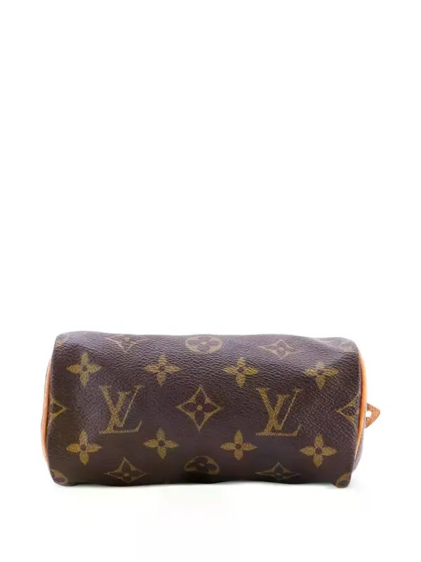 LOUIS VUITTON Speedy Mini Hl Handbag Monogram Canvas Satchel - Brown