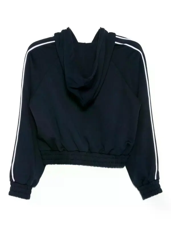 Michael Kors Logo Pique Zipped Hoodie - Blue