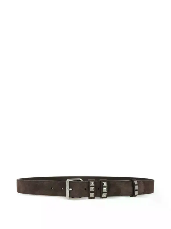 Valentino Garavani Studded Buckled Belt - Brown