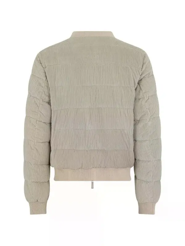 MOORER Zip-up Corduroy Bomber Jacket