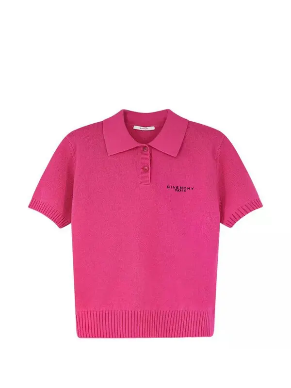 Givenchy Logo-embroidered Polo Top