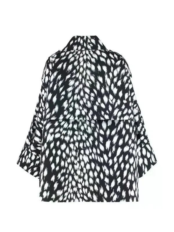 Givenchy Printed Cocoon Trench Coat