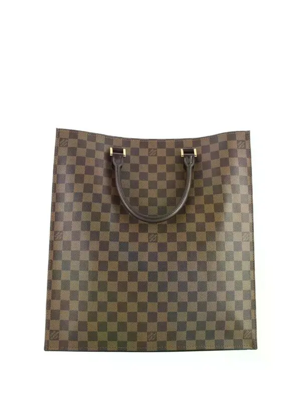 LOUIS VUITTON Sac Plat Damier Tote Bag - Brown