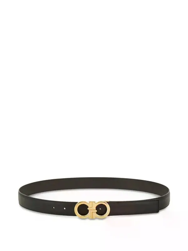 FERRAGAMO Gancini-buckle Belt - Black