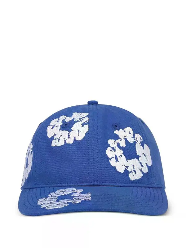 DENIM TEARS Cotton Wreath Baseball Cap - Blue