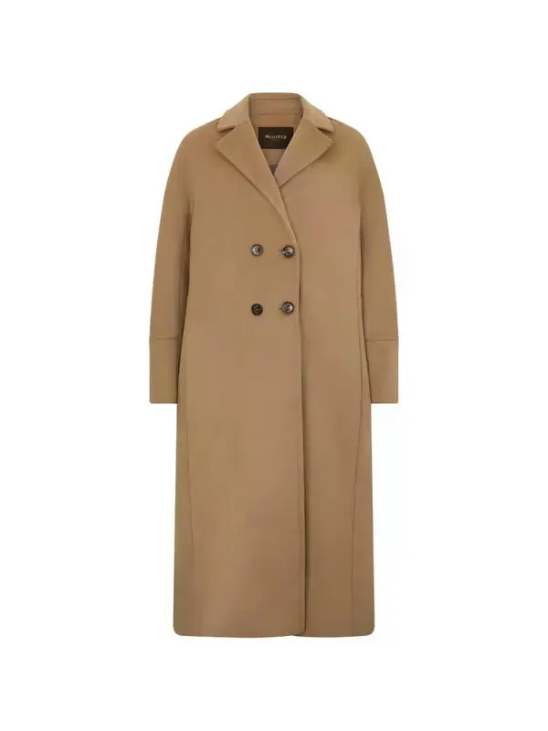 MOORER Notched-lapel Double-breasted Coat