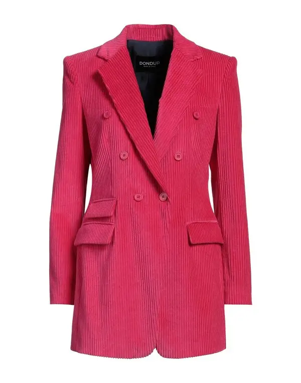 DONDUP Corduroy Double-breasted Blazer - Fuchsia