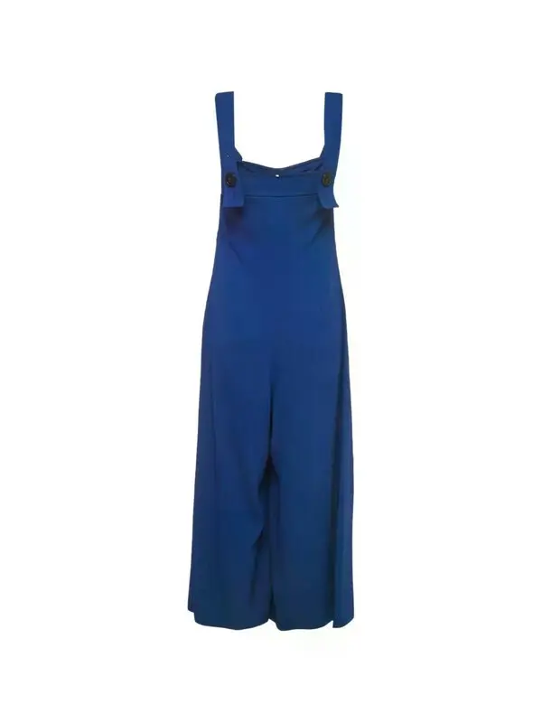 Sportmax Buttoned Strap Wide Leg Jumpsuit