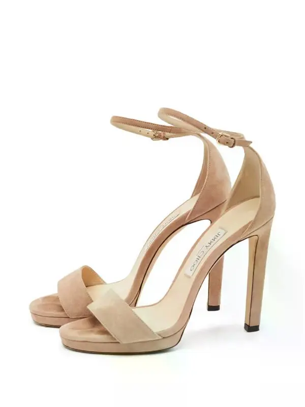 JIMMY CHOO Suede Platform Sandals