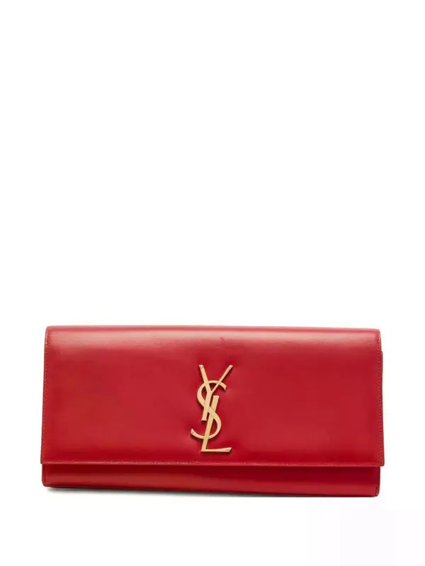 Saint Laurent Cassandre Leather Clutch