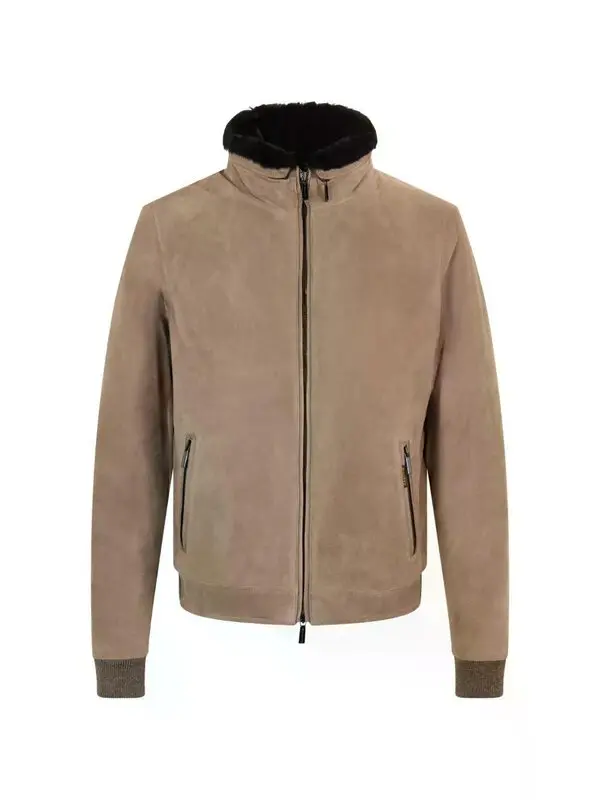 MOORER Zip-fastening Bomber Jacket