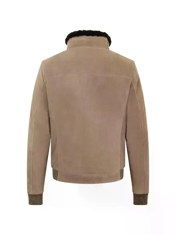 MOORER Zip-fastening Bomber Jacket
