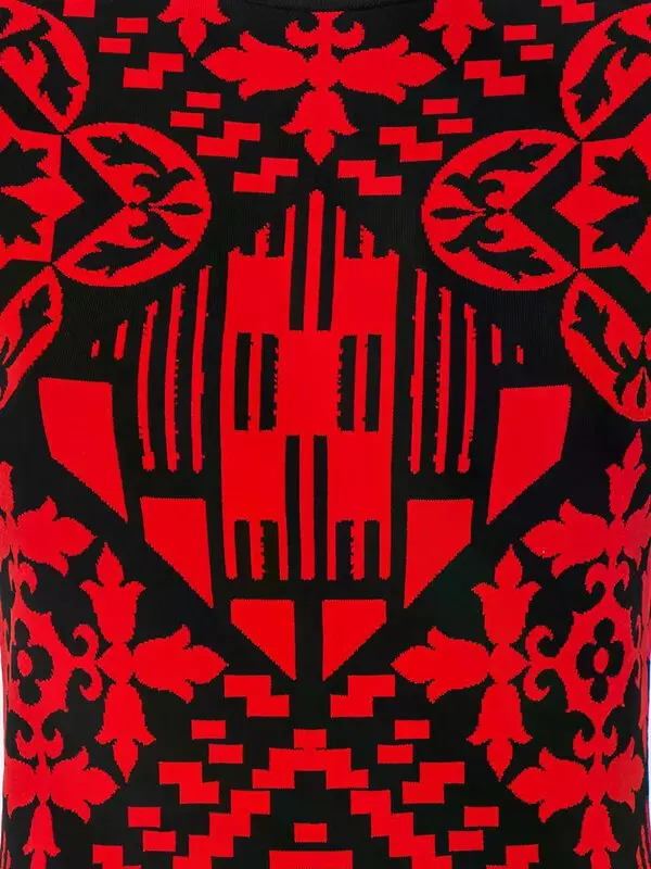 Alexander McQueen Jacquard Knit Mini Dress