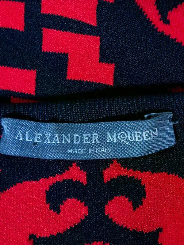Alexander McQueen Jacquard Knit Mini Dress