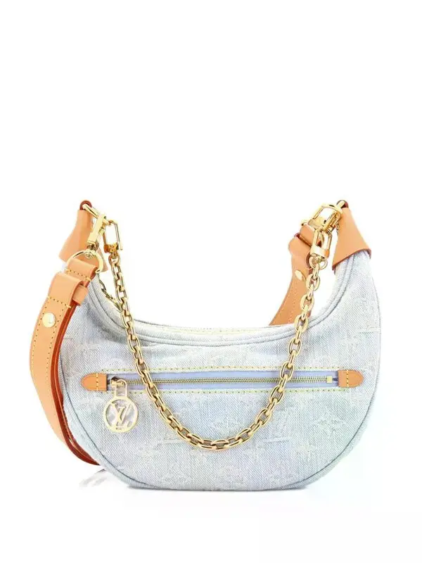 LOUIS VUITTON Loop Handbag Monogram Denim