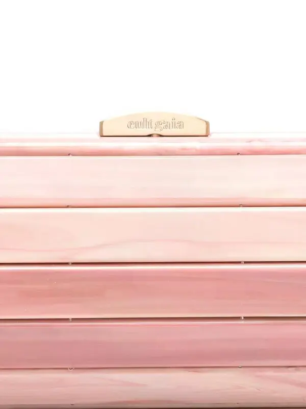 Cult Gaia Mini Rolie Polie Chain Clutch - Pink