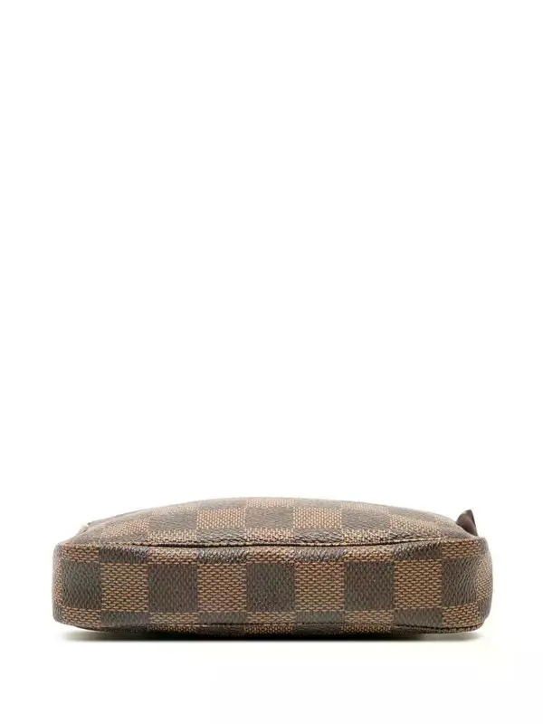 LOUIS VUITTON Damier Ebene Mini Pochette Accessoires - Brown